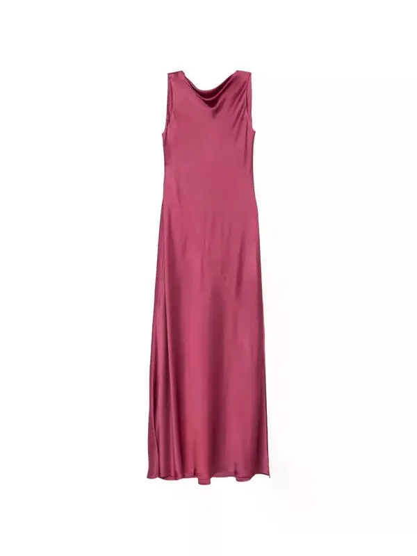 Antonelli Firenze Mara Cowl-neck Maxi Dress - Pink