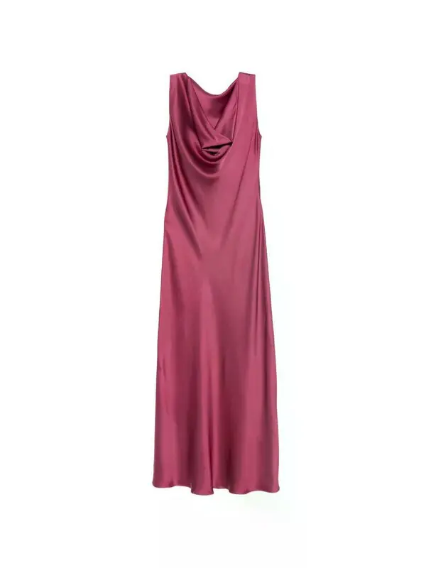 Antonelli Firenze Mara Cowl-neck Maxi Dress - Pink