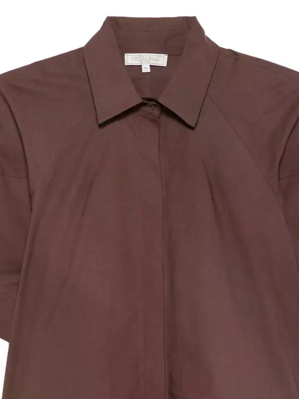Antonelli Firenze Point-collar Shirt - Brown