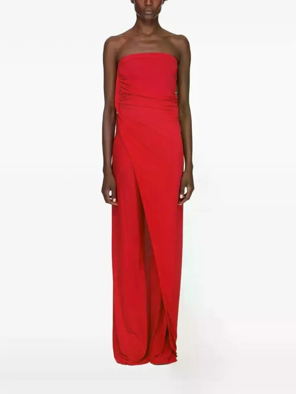 Rick Owens Draped Slit Top - Red