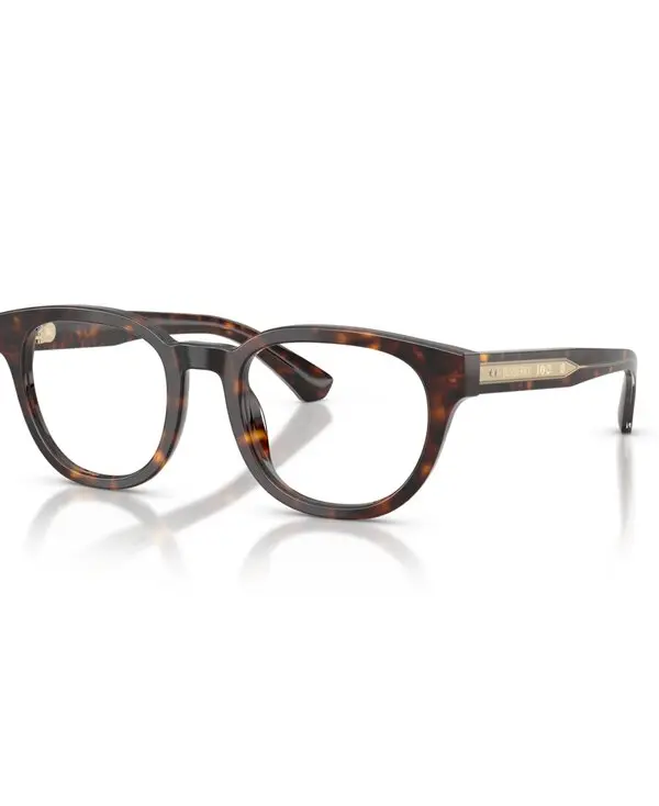 Burberry Round Frame Eyeglasses - Dark Havana