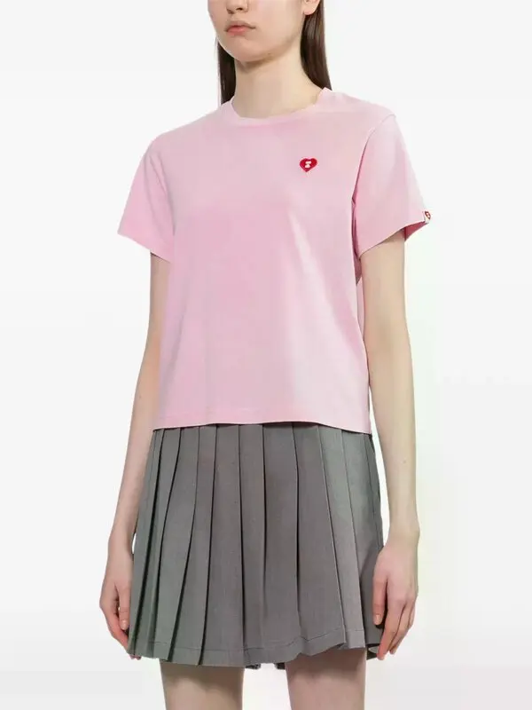 AAPE BY *A BATHING APE Heart-logo T-shirt - Pink