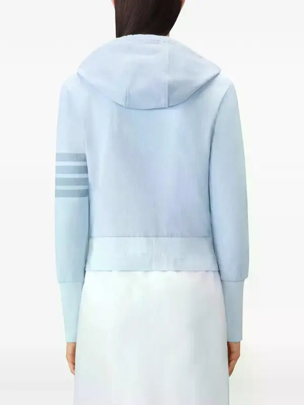 Thom Browne Loopback 4-bar Shrunken Hoodie
