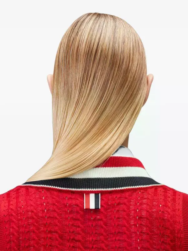 Thom Browne Stripe Cable Vest - Red