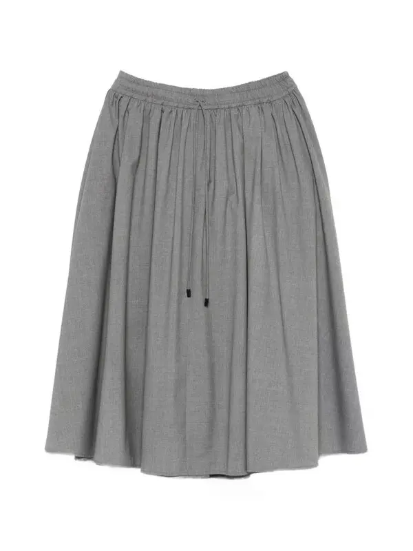 Max Mara Gathered Drawstring Skirt