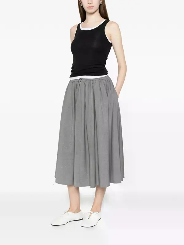 Max Mara Gathered Drawstring Skirt