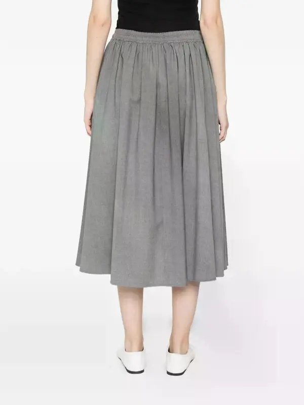 Max Mara Gathered Drawstring Skirt