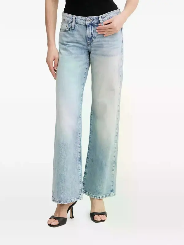 Guess Low-rise Straight Leg Jeans - Blue