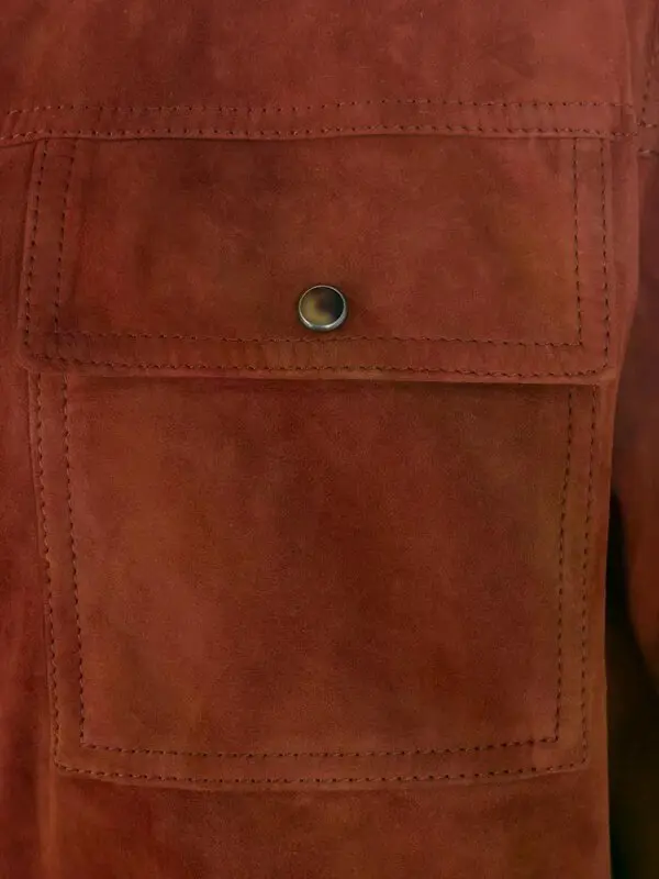 Brunello Cucinelli Pocket Button Suede Jacket