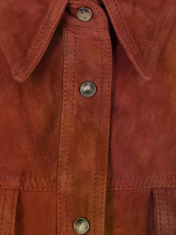 Brunello Cucinelli Pocket Button Suede Jacket