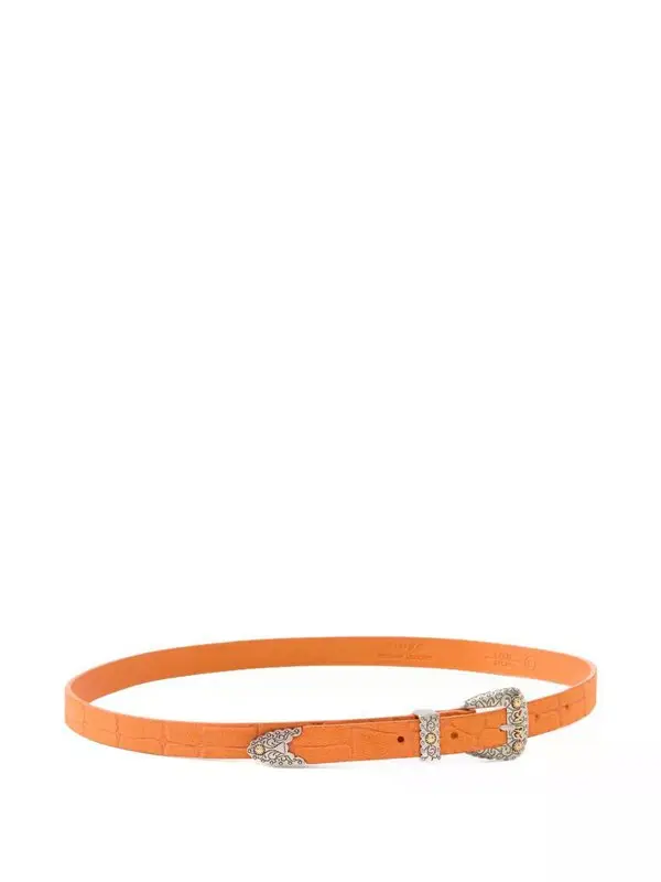 Pinko Croc-effect Buckle Belt - Orange