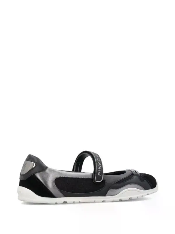 Pinko Lettering-detail Strap Ballet Sneakers