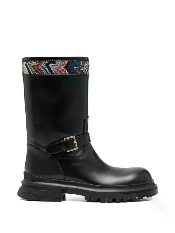 Missoni Buckle Trim Boots - Black