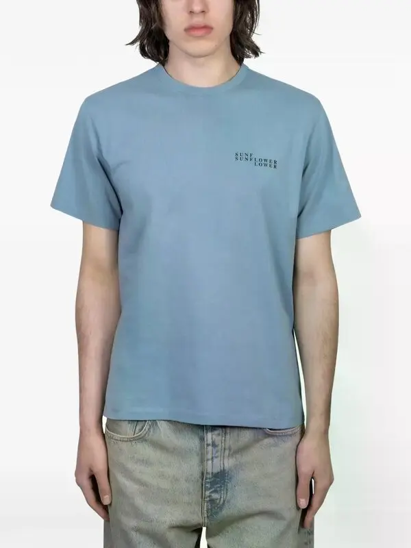SUNFLOWER Logo-detail T-shirt - Blue