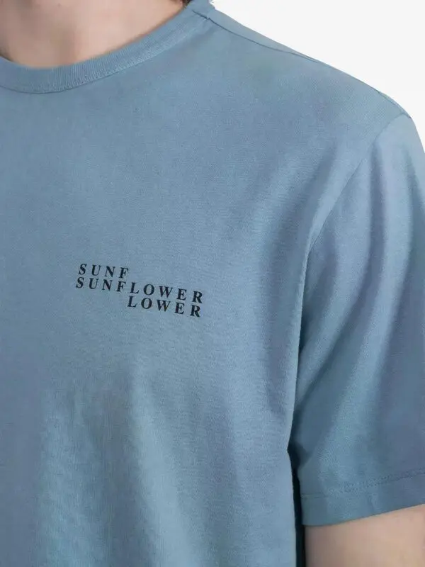 SUNFLOWER Logo-detail T-shirt - Blue