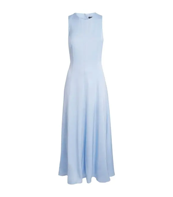 Maje Open-back Fit-and-flare Maxi Dress