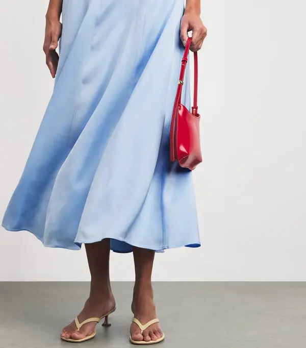 Maje Open-back Fit-and-flare Maxi Dress