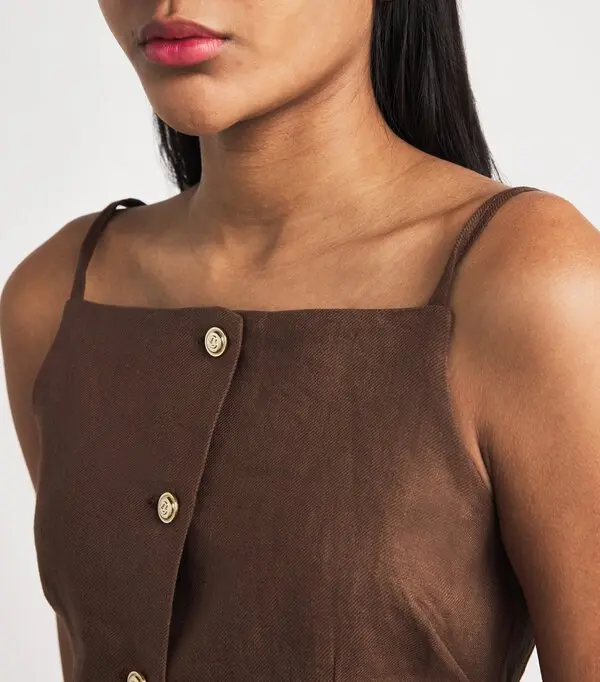 Maje Linen Tank Top
