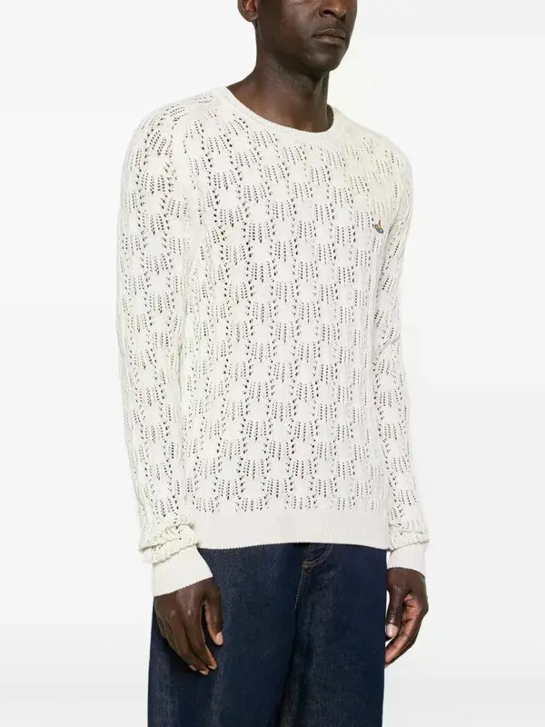 VIVIENNE WESTWOOD Logo-detail Sweater - Neutrals