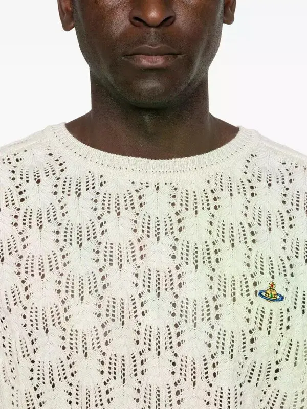 VIVIENNE WESTWOOD Logo-detail Sweater - Neutrals