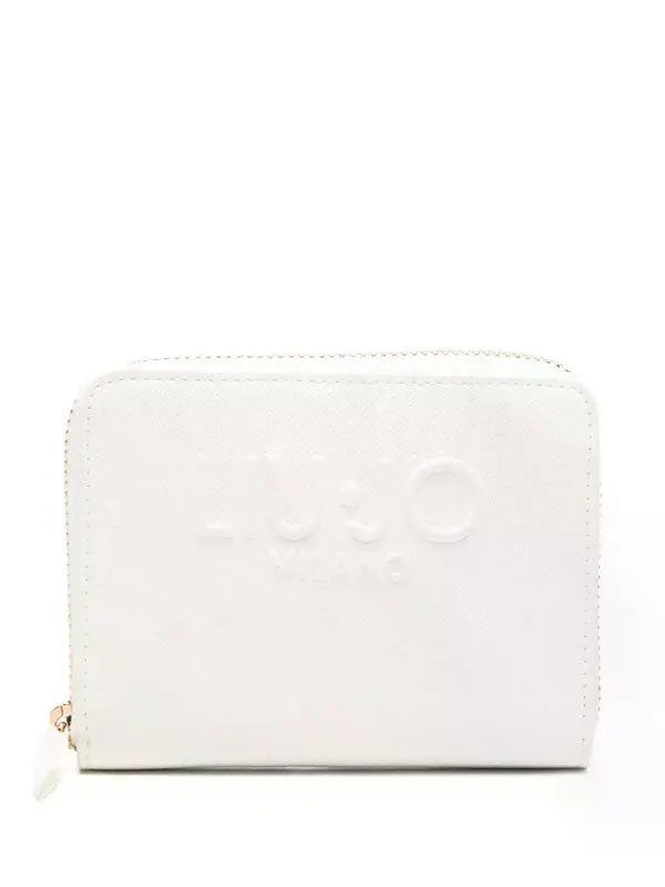 Liu Jo Logo Zip Wallet - White