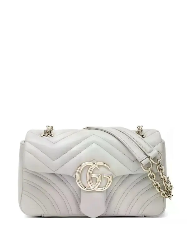 Gucci Quilted Logo Shoulder Bag - Neutrals