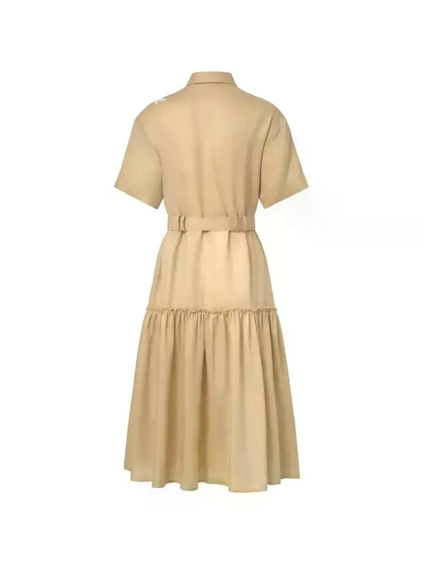 ERMANNO FIRENZE Belted Embroidery Dress