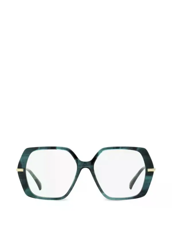 Max Mara Geometric Optical Frames - Green