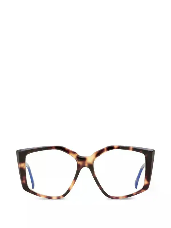 Max Mara Geometric Butterfly Eyeglasses - Brown