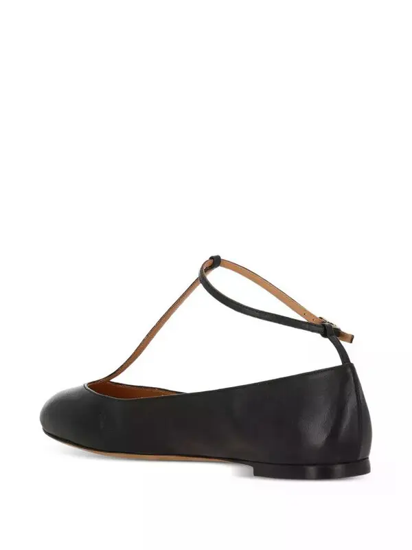 ODISSI T-strap Ballet Flats - Black