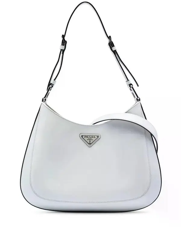 Prada Spazzolato Cleo Shoulder Bag 2000-2013 - White