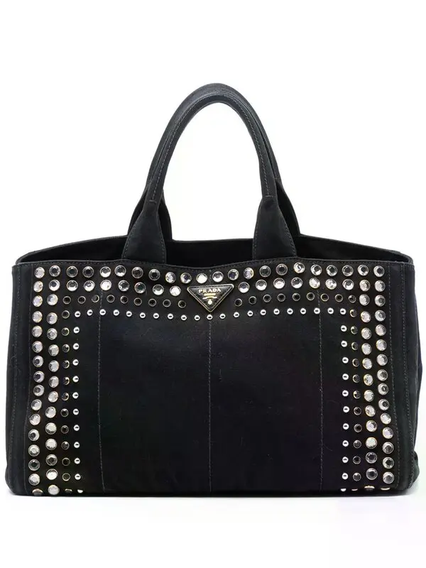 Prada Large Canapa Bijoux Satchel