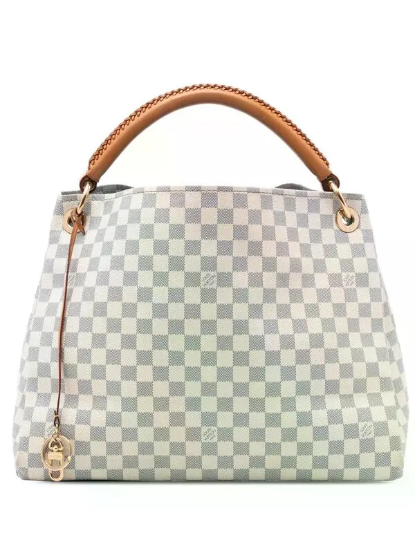 LOUIS VUITTON 2011 Damier Azur Artsy Mm Hobo Bag - White
