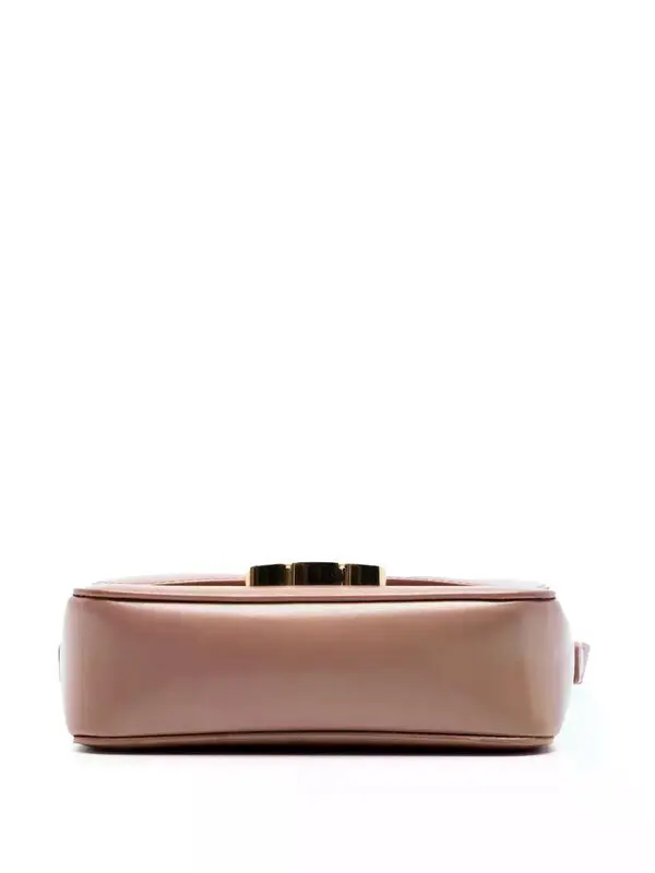 Celine Shiny Calfskin Triomphe Crossbody Bag - Pink