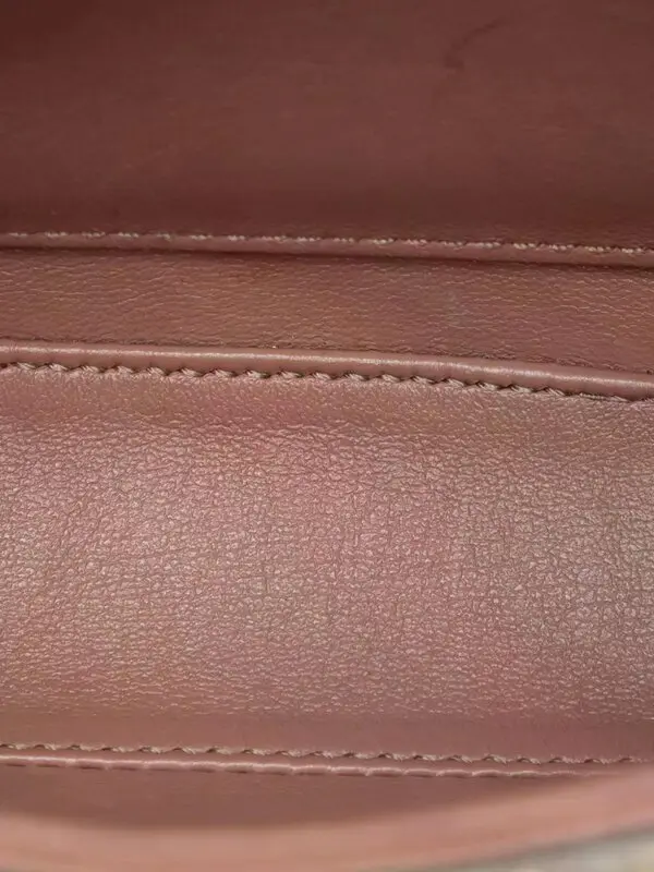 Celine Shiny Calfskin Triomphe Crossbody Bag - Pink