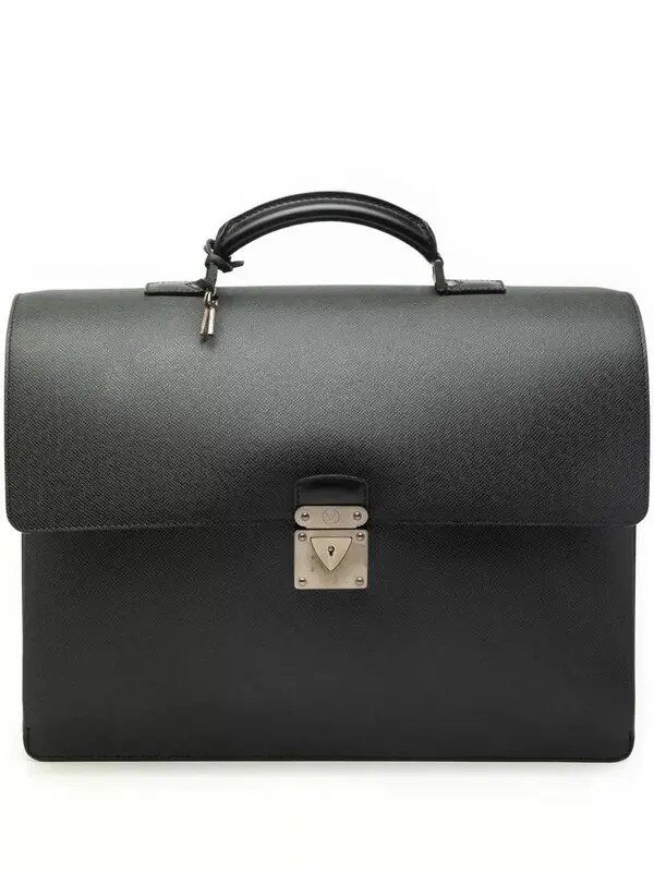 LOUIS VUITTON 2006 Taiga Robusto 1 Business Bag - Black