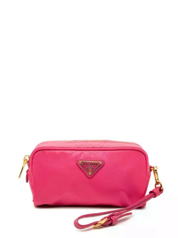 Prada 2000-2013 Tessuto Wristlet Pouch - Pink