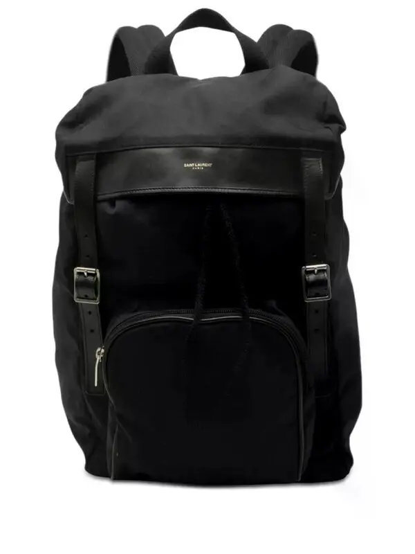 Saint Laurent 2016 Canvas Utilitarian Hunting Backpack - Black