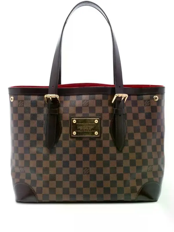 LOUIS VUITTON 2011 Damier Ebene Hampstead Mm Tote Bag - Brown