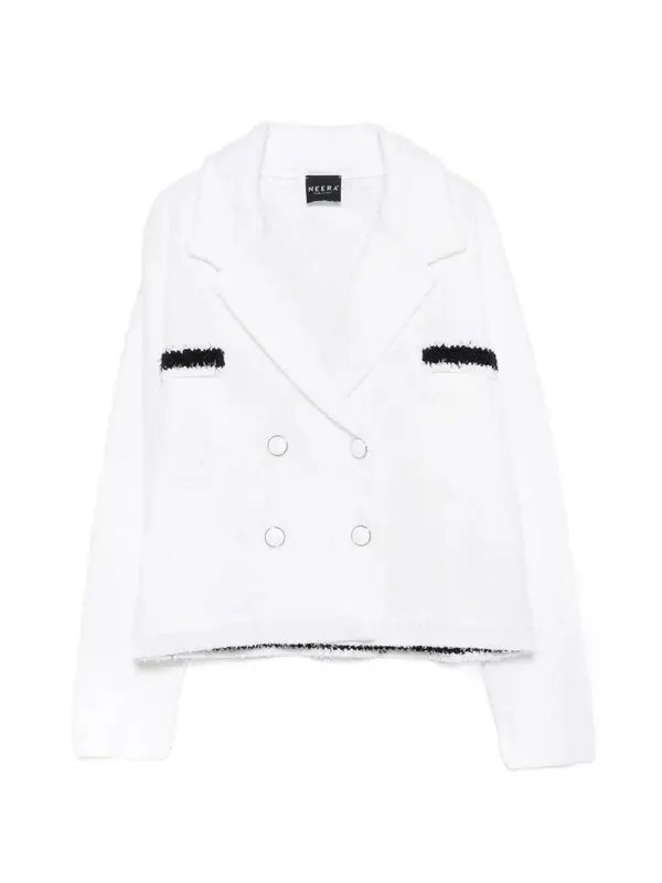 NEERA Double-breasted Jacket - White