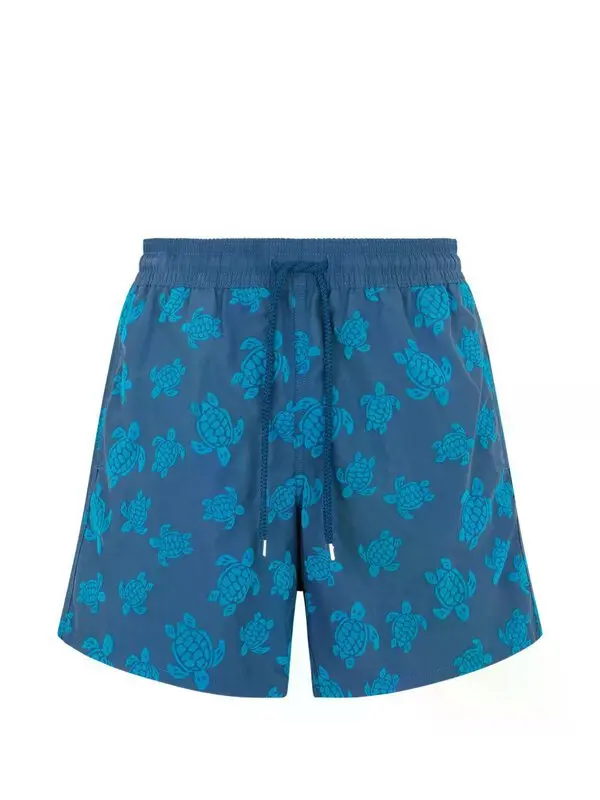 Vilebrequin Turtle-print Swim Shorts - Blue