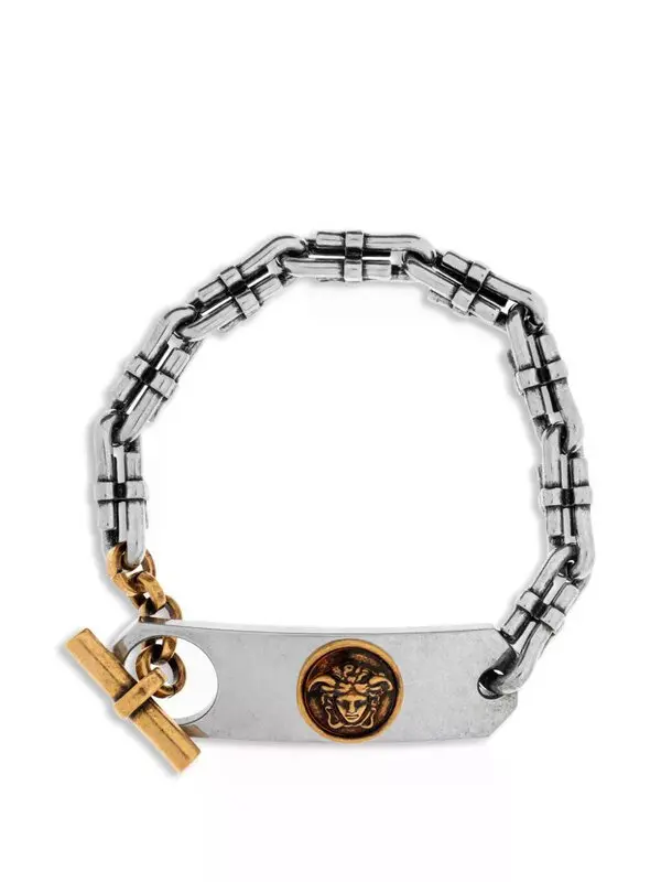 Versace Medusa-plaque Chain Bracelet - Silver