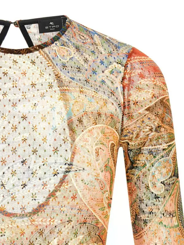 Etro Paisley-print Bodysuit - Neutrals
