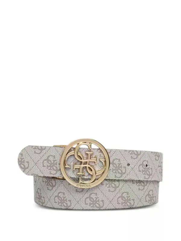 Guess Monogram Buckle Belt - Neutrals