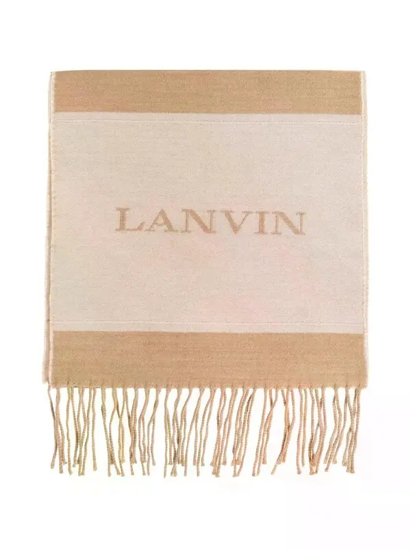 LANVIN Fringed Scarf - Neutrals