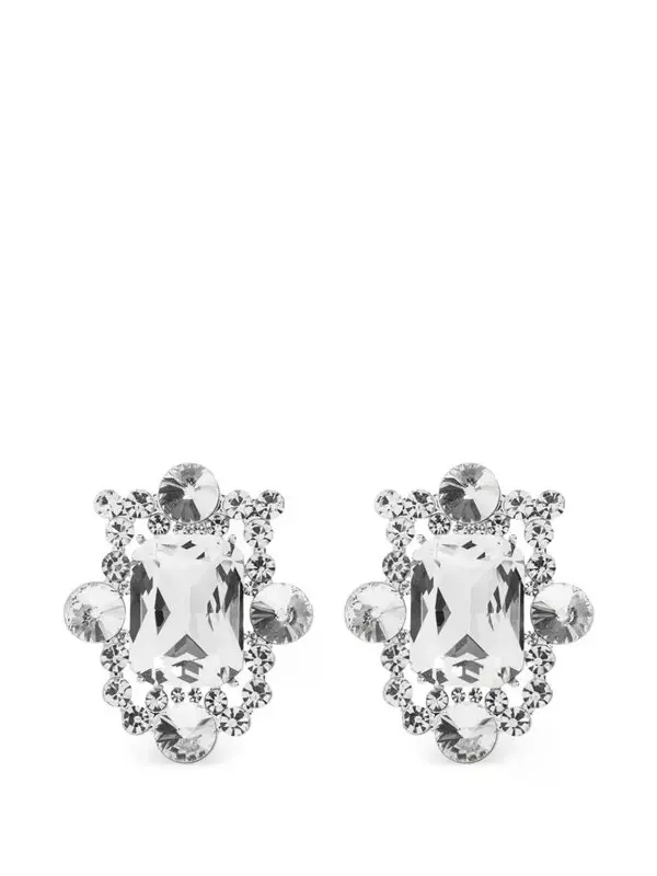 SELF-PORTRAIT Embellished Stud Earrings - Silver