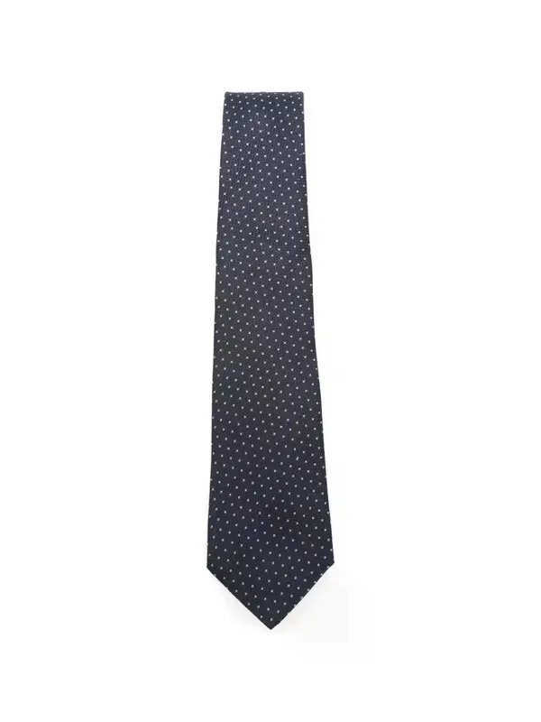 Canali Patterned Neck Tie - Blue