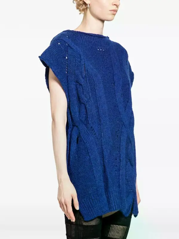 HALOS Cable-knit Wool Vest