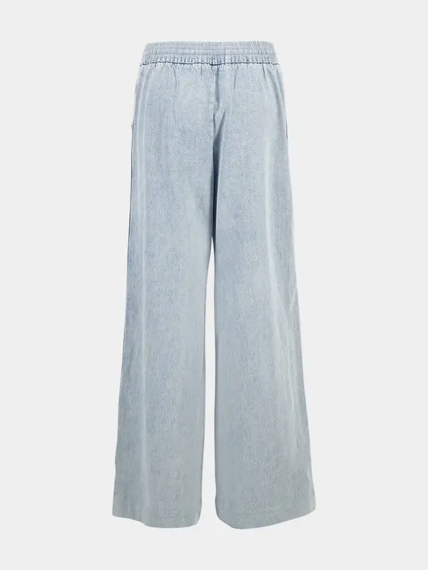 Zimmermann Rebellion Denim Snap Pant - Blue