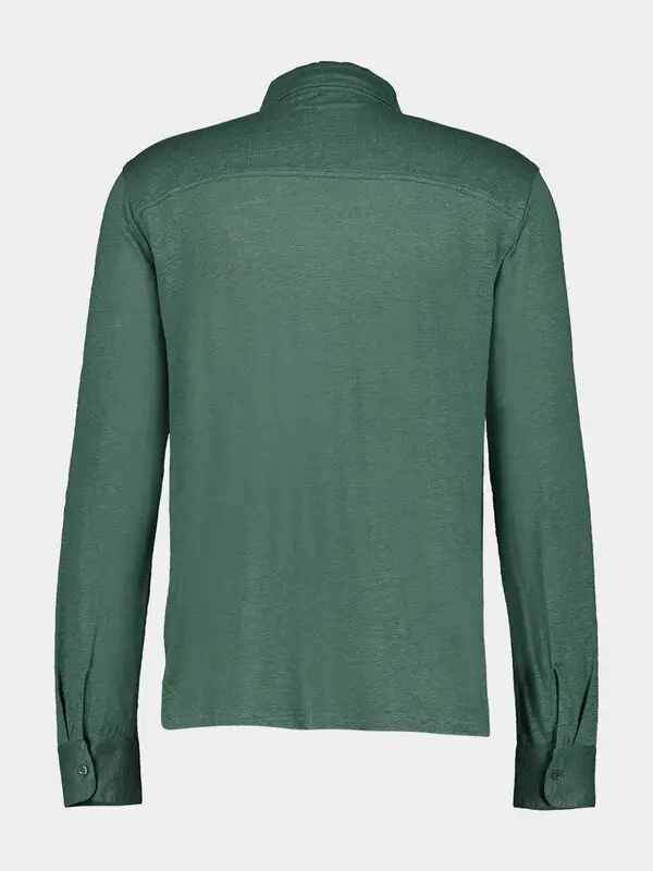 Majestic Filatures Agave Long-sleeve Linen Shirt